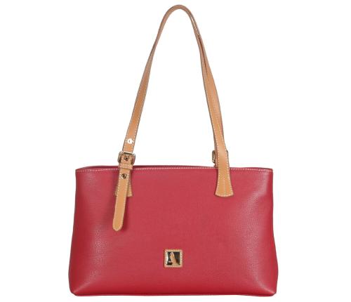 Buy Adamis Karla Red Double Handle Shoulder Bag Online at Best Prices ...