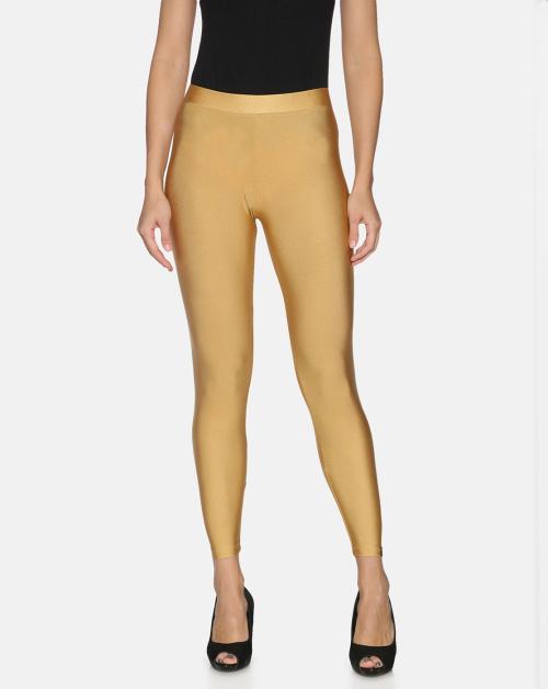 Buy TWIN BIRDS Women Gold Solid Nylon Shimmer Legging Online at Best Prices in India - JioMart.