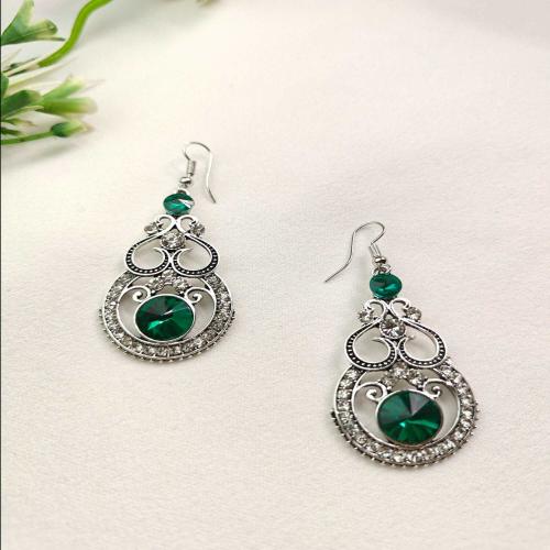 Buy ZAISHA Green Stone Earrings Online at Best Prices in India - JioMart.