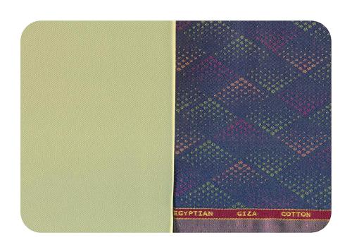 Buy Cloth Zones Men Blue or Green Cotton Shirt and Trouser Fabric Set ...