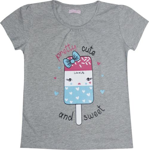 Buy Luke&lilly Girls Half Sleeve pack of 1 tshirts Online at Best ...
