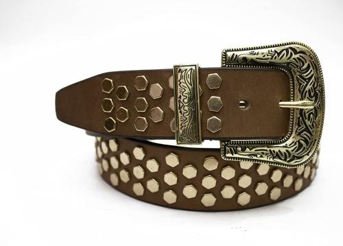 Buy Pelt Leather Men Brown Genuine Leather Belt (30) Online at Best ...