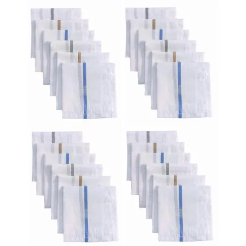 Buy Caslino - Cotton Handkerchief for Men, 41 x 41 cm, Large Size ...