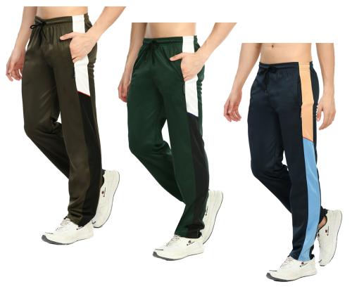 Buy KAYU Mens Solid Regular Fit Lower Track Pants (Pack of 3 ...