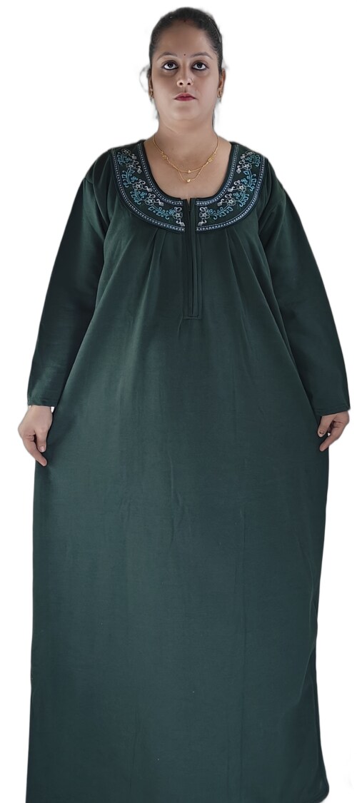 Buy Bindass Female Collection Women Pure Heavy Woolen Fleece Nighty ...