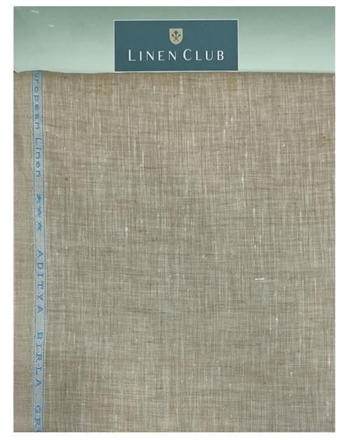 Buy Linen Club Men Brown Solid Linen Shirt Fabric Online at Best Prices in India - JioMart.