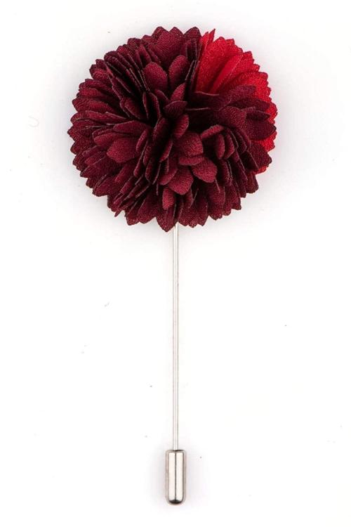 Buy The Tie Hub Fabric Red Flower Lapel Pin (Men) Online at Best Prices ...