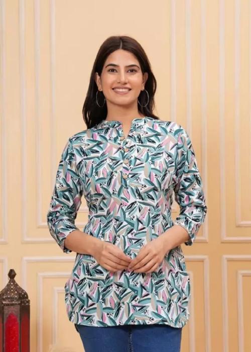Buy JIVANSH FAB Women's Rayon Printed Casual Top Online at Best Prices ...