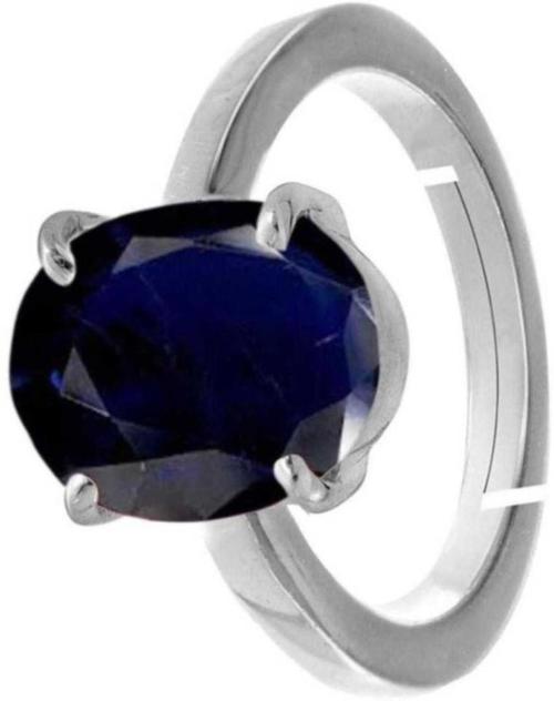 Buy Chopra Gems & Jewellery Gold Plated Brass Blue Sapphire Neelam Stone Ring (Men and Women ...