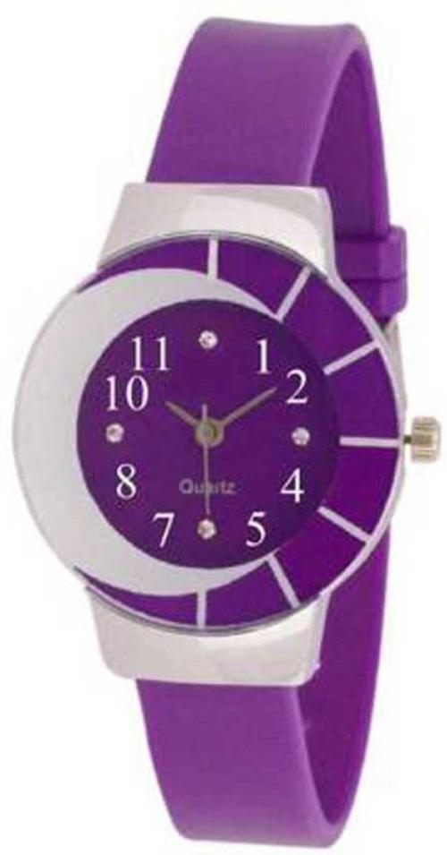 Buy Jamvai Analog Purple Dial Purple Strap Watch For Girls Online at ...