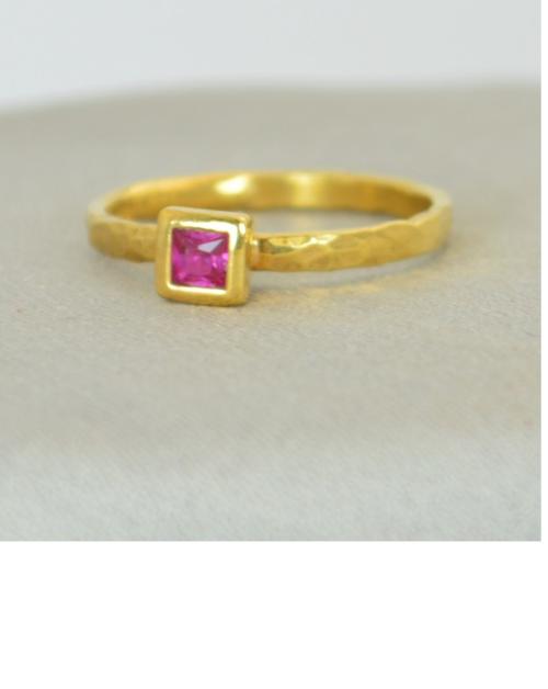 Buy CEYLONMINE Natural Ruby Stone Ring Lab Certified Adjustable Ring ...