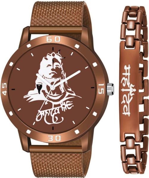 Buy CRAB Analog Multicolor Watch And Bracelet Combo Men and Boys (KJR ...