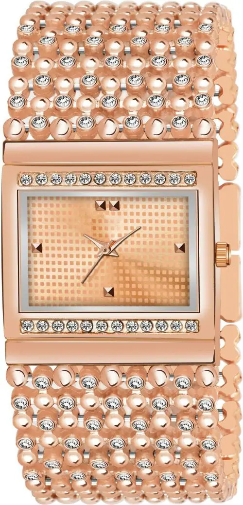 Buy Rozti Analog Rose Gold Dial Rose Gold Strap Watch for Women Online ...