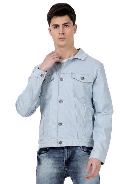 Buy Llak Jacket Men Slim Fit Stretchable Denim-Jacket-XXL Online at ...