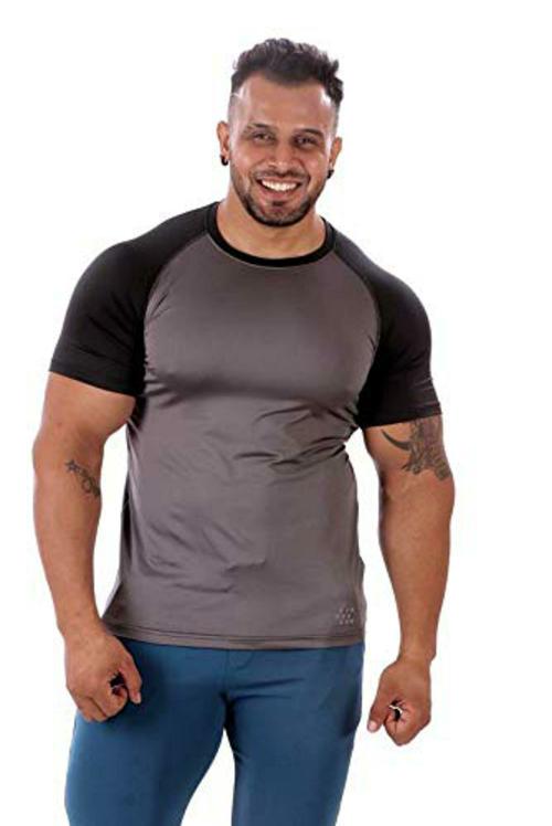 Buy Zesteez Men Grey Cotton Printed Tshirts (Single) Online at Best ...