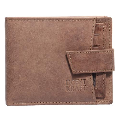 Buy DCENT KRAFT Genuine Leather Wallet For Men, Button Closure Extra ...