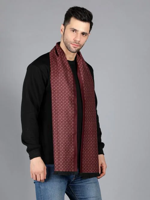 Buy Purple & Silver Printed Muffler for Men Online at Best Prices in ...