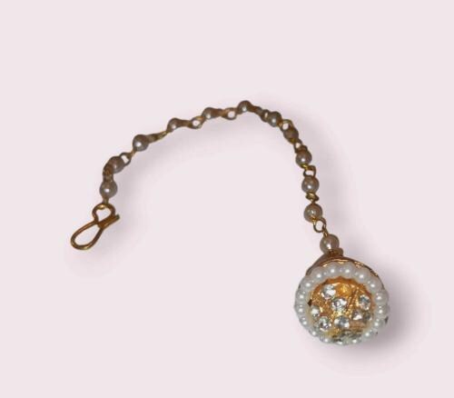 Buy Oviya Big Size Borla Big Maang Tikka for Devi Maa/Radha Rani Idol ...