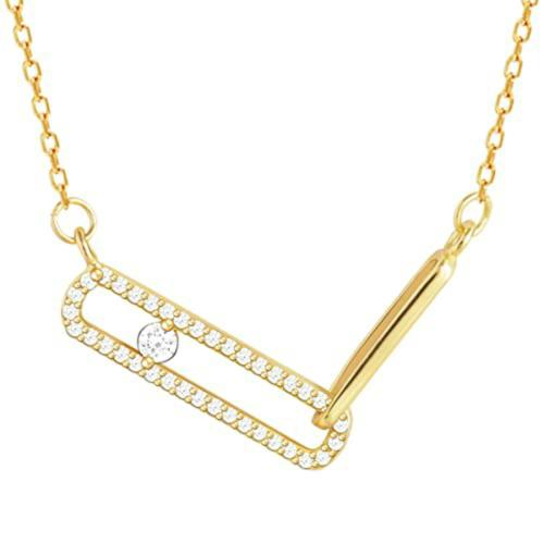 Buy Giva Sterling Silver Golden Bold & Beautiful Chain Necklace For ...