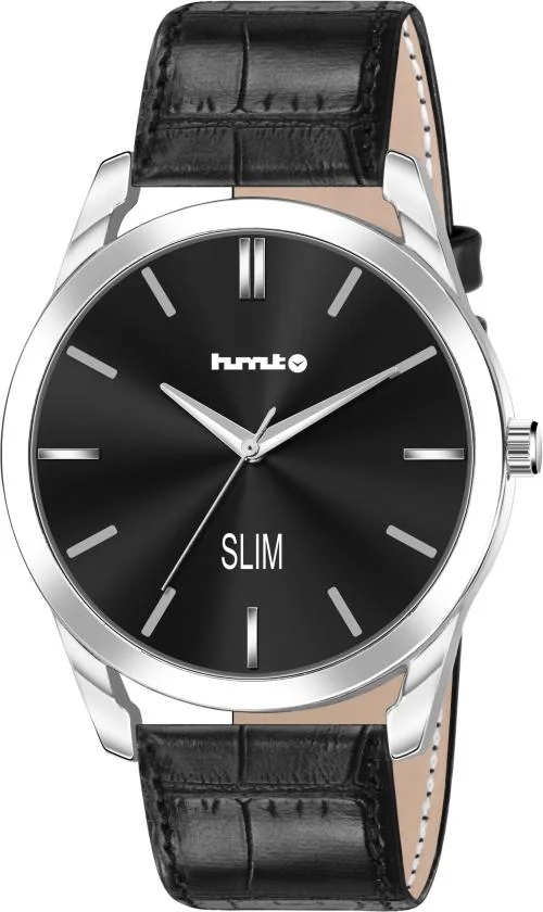 Buy HMTO Slim Classic Analog Black Strap Watch For Men And Women ...