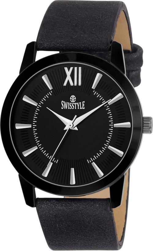 Buy Swisstyle Analog Black Watch For Men (Ss-Gr639-Blk-Blk) Online at ...