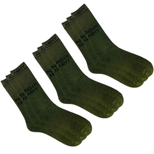 Buy Cotson Men Mid Calf Length Solid Cotton Olive Green Multicolored ...