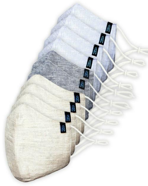 Buy Papa Brands Multicolor Solid Pack of 10 Masks Online at Best Prices ...