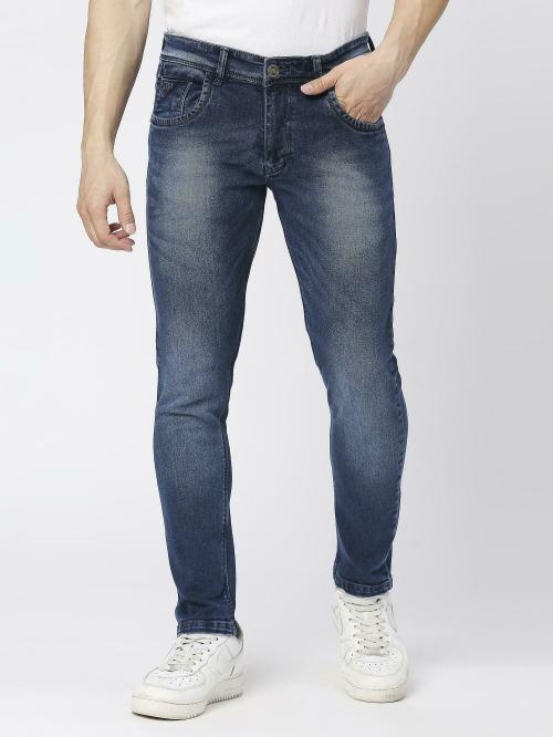 Buy TCI TRUE COLORS OF INDIA Slim Men Blue Stretchable Jeans | Stylish ...