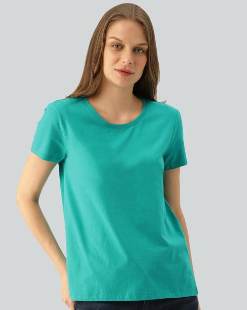 Buy Trends Tower Women Bio Wash Cotton T-Shirts Online at Best Prices ...