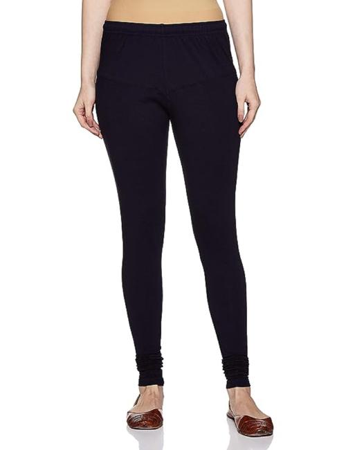 Buy Softline BLUE Solid 100% Cotton Leggings Online at Best Prices in ...