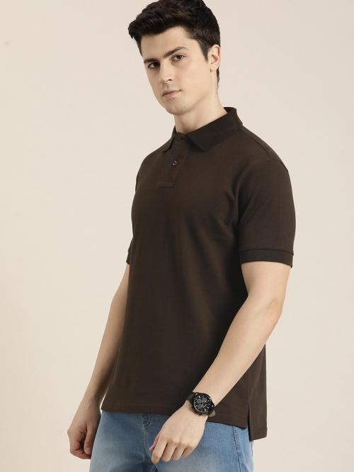 Buy Dillinger Brown Solid Regular Polo T-shirt Online at Best Prices in India - JioMart.