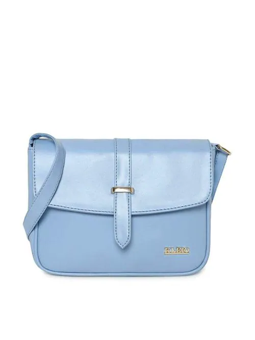 Buy KLEIO Turquoise Polyurethane (PU) Sling Bag For Women (HO8016KL-TU ...