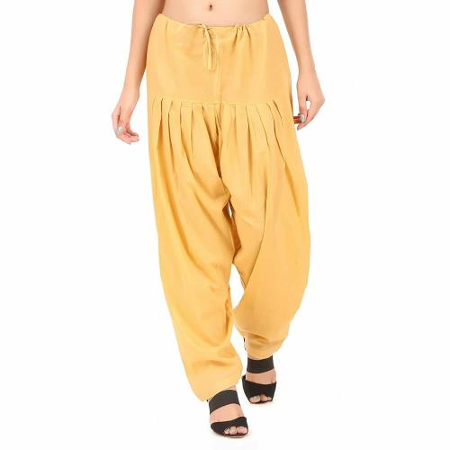 Buy Co Colors Women Chikku Solid Pure Cotton Salwar Online at Best ...