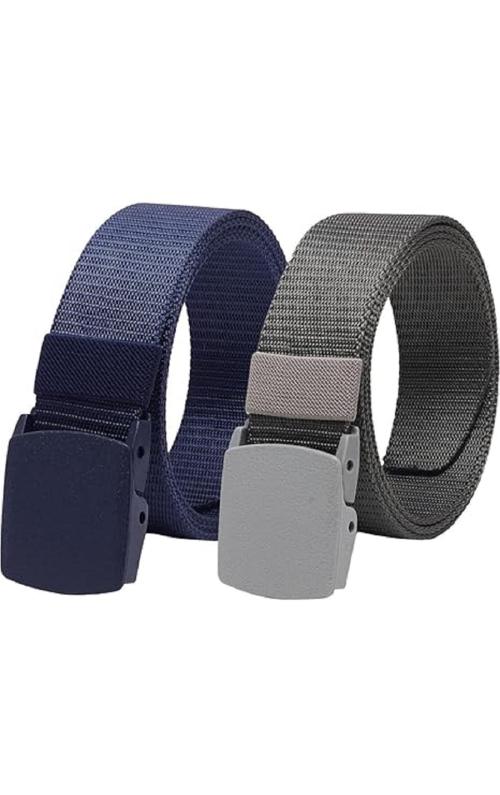 Buy Alfazeroverseas 2 Pack Nylon Military Tactical Men Belt Webbing ...
