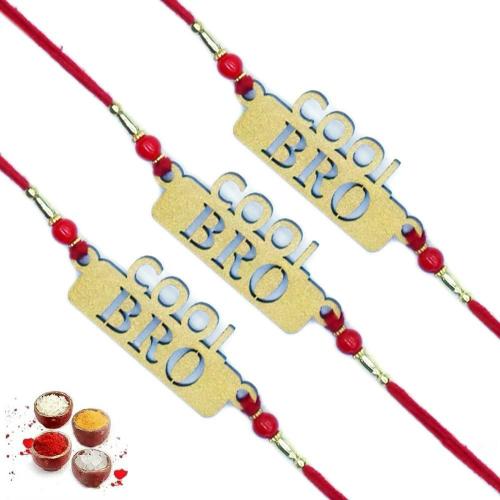 Buy PRAVIN RAKHI Rakshabandhan Metal Cool Bro Pendant Rakhi Set (Pack ...