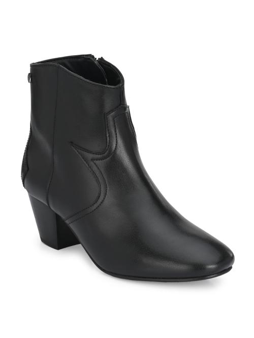 Buy Delize Womens Black Ankle Boots Online at Best Prices in India ...