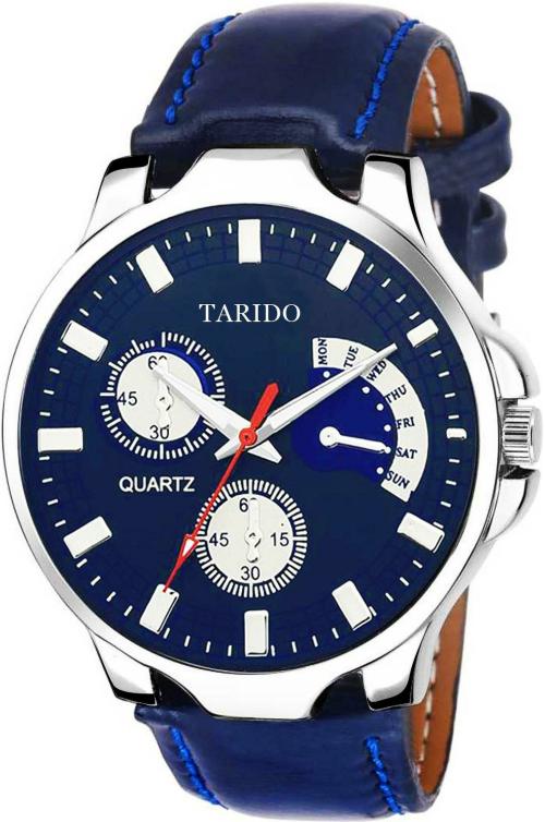 Buy Tarido Analog Black Dial Silver Strap Watch For Boys Online at Best ...