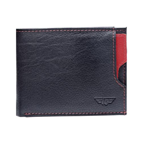 Buy Red Tape Men Black Red Leather RFID Wallet Online at Best Prices in ...