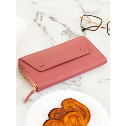 Buy THE MESSY CORNER Blush PU Solid Women Wallets Online at Best Prices ...