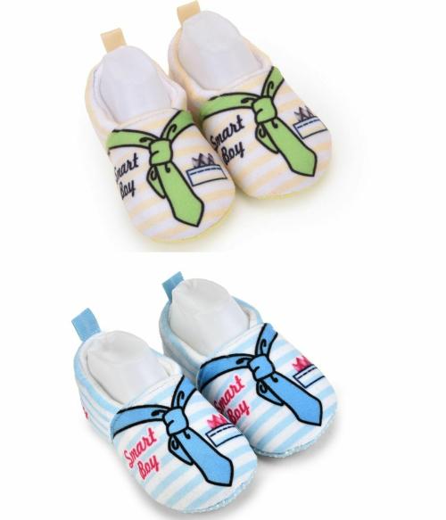 Buy BASICS21 Baby Girls And Baby Boys Yellow Soft Base Booties Online ...