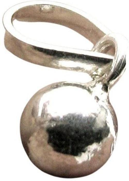 Buy Chopra Gems Silver Plated Silver Round Silver Ball Shakti Pendant ...