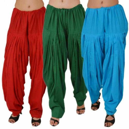 Buy Style sync Pure Cotton Stitched Salwar for Women and Girls combo 3_Red,green,Sky Blue Online ...