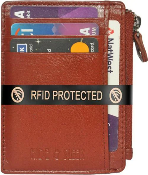 Buy HIDE & SLEEK 8 Card Holder (Set of 1, Brown) Online at Best Prices ...