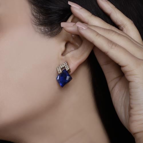 Buy ZAISHA Blue Stud Earrings Online at Best Prices in India - JioMart.