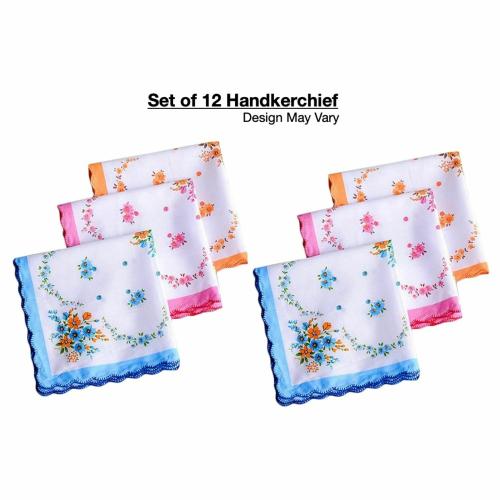Buy BADLOOK LADIES & GIRLS COTTON HANKY WITH BEAUTIFULL FLOWER PRINT ...