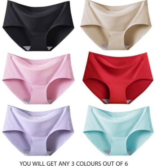 Buy Intiwear Multicolor Polyester and Nylon Hipster Panty - XXL (pack ...
