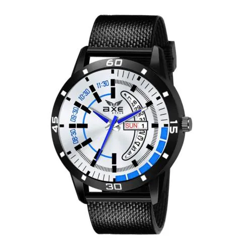 Buy Axe Style Analog White Dial Black Strap Watch for Men (XDD-7055 ...