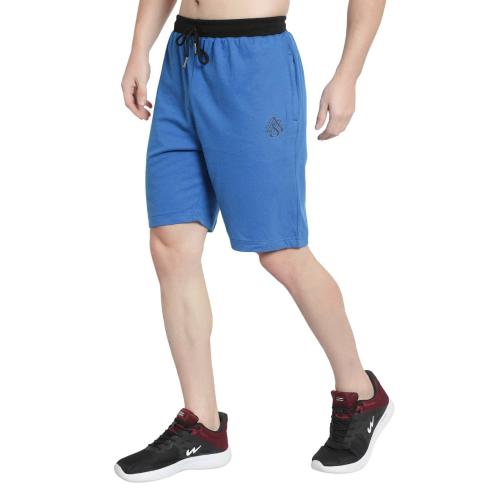 Buy 00RA WITH AS LOGO Men Light Blue Running Shorts Online at Best ...