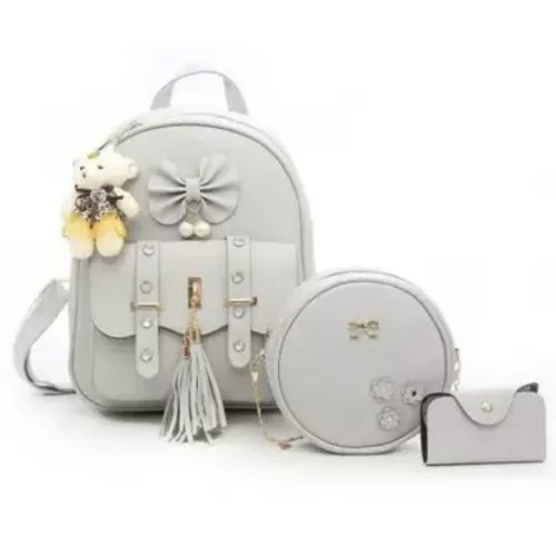 Buy NRST New Model Cute Mini College Girls & Women PU Leather Backpack ...