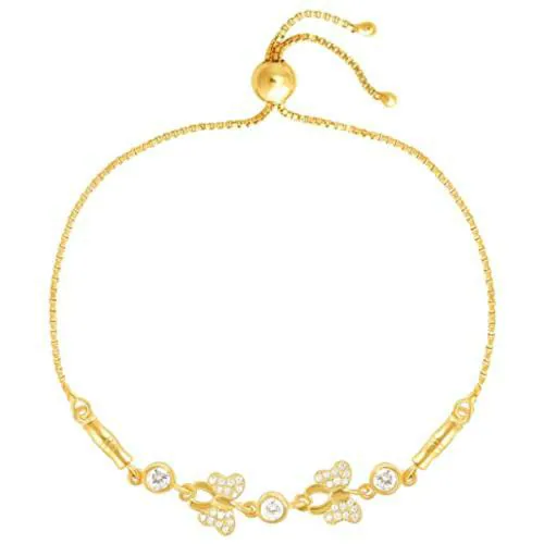 Buy GIVA Sterling Silver Golden Gleaming Fairy Bracelet For Women ...